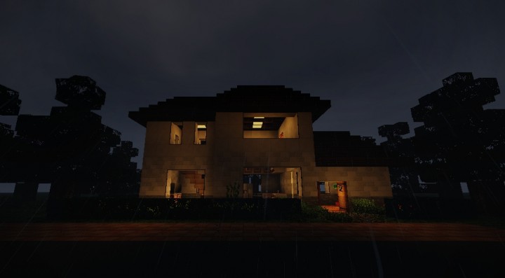 Japanese Suburban Modern House (+ Texture Pack) Minecraft Map