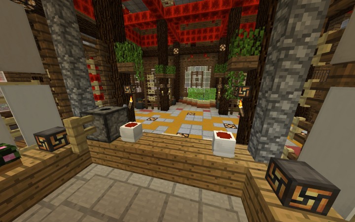 Chinese tea house Minecraft Map