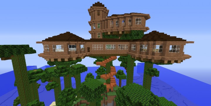 Tree house Minecraft Map