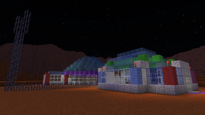 Mars Base Alpha - Four Person Research Station Minecraft Map