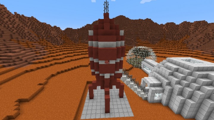 Villager Mars Base Minecraft Map
