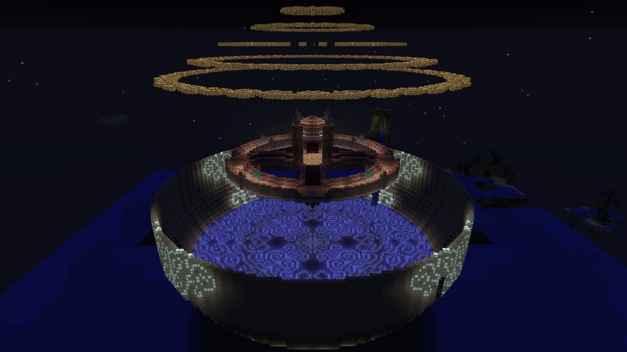 Floating Castle Build Minecraft Map