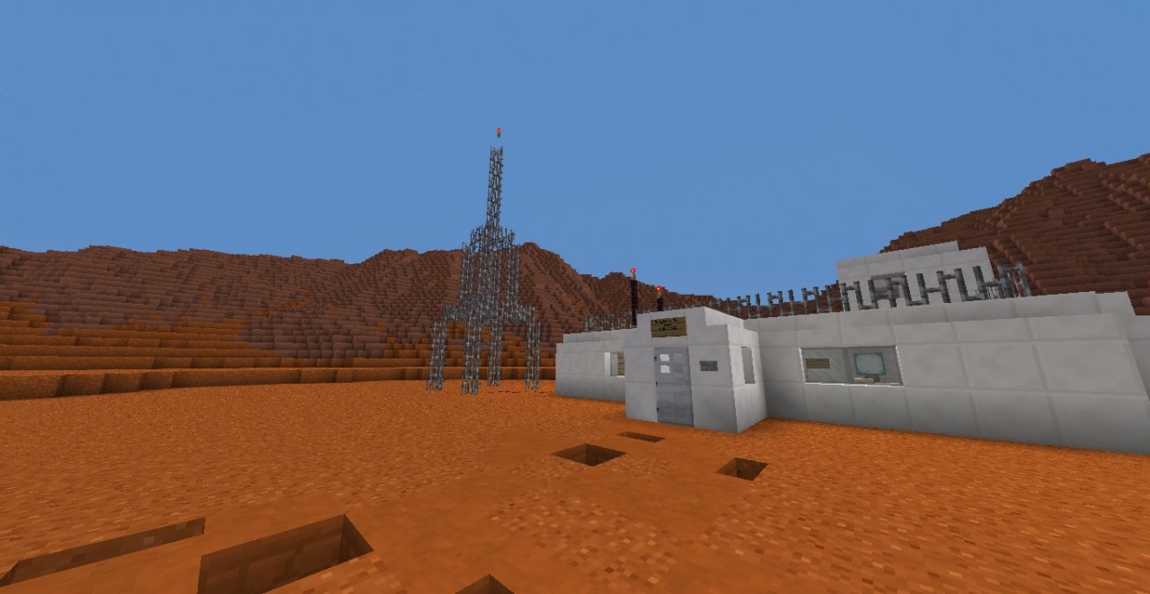 Mars Redstone Mine base Minecraft Map