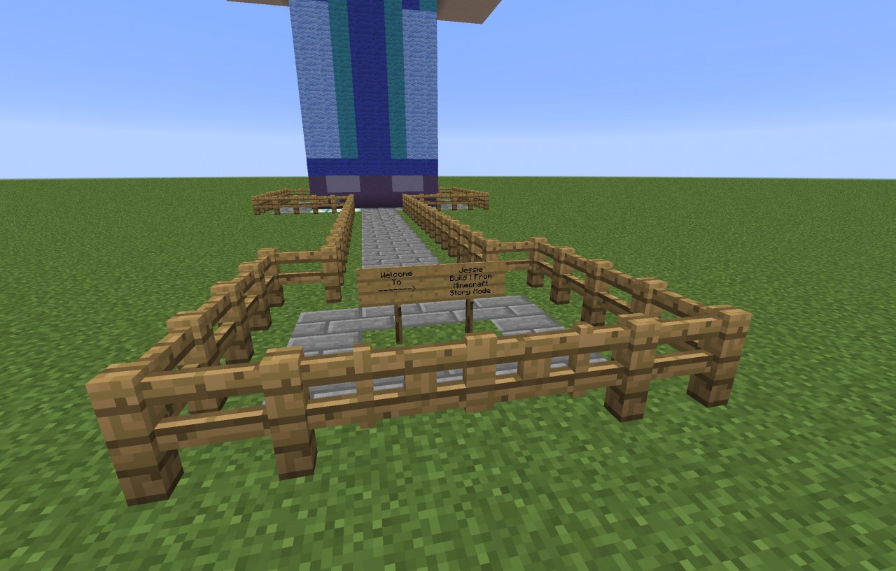 Jesse From Minecraft Story Mode Statue Build Minecraft Map