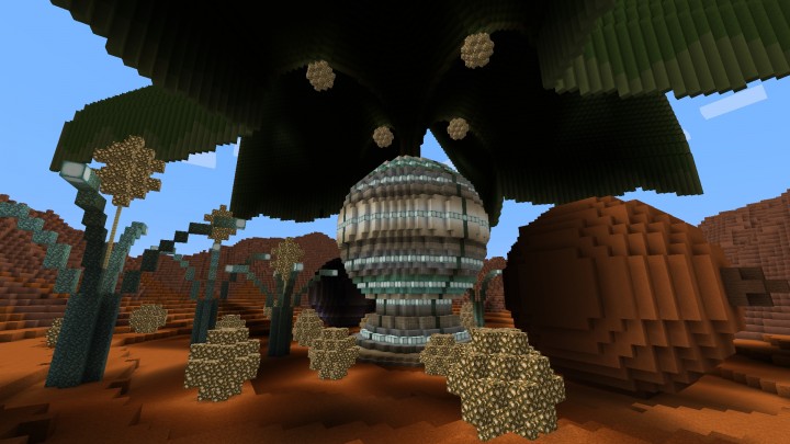 The Seed Pod of Life on Mars Minecraft Map