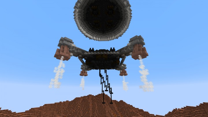 Spirit rover with skycrane (Improved) Minecraft Map