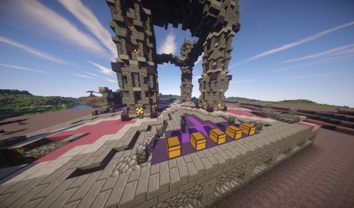 Purple Spawn Minecraft Map
