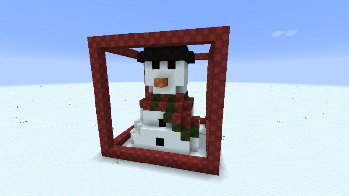 Christmas ADVENTure Snowman 13x13 build Minecraft Map