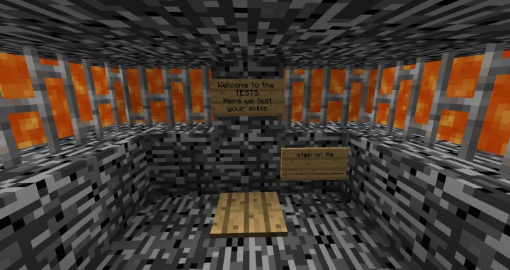The Test Chambers. Minecraft Map