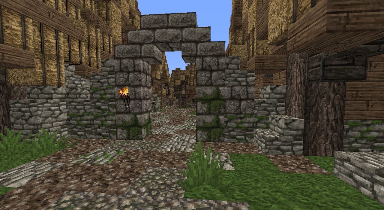 Small medieval willage Minecraft Map