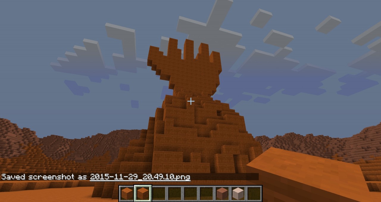 (Contest) Mars Giant Hand! Minecraft Map