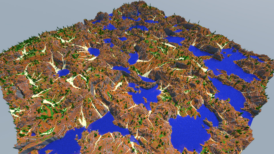 Lush Canyons - 2k x 2k Custom Terrain Minecraft Map