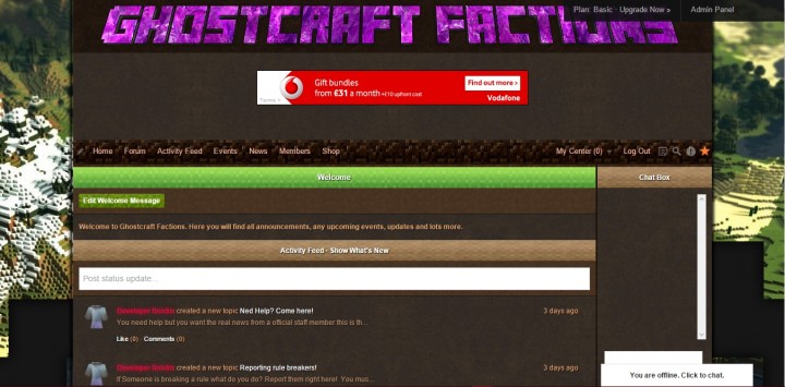 Ghostcraft Factions Minecraft Server