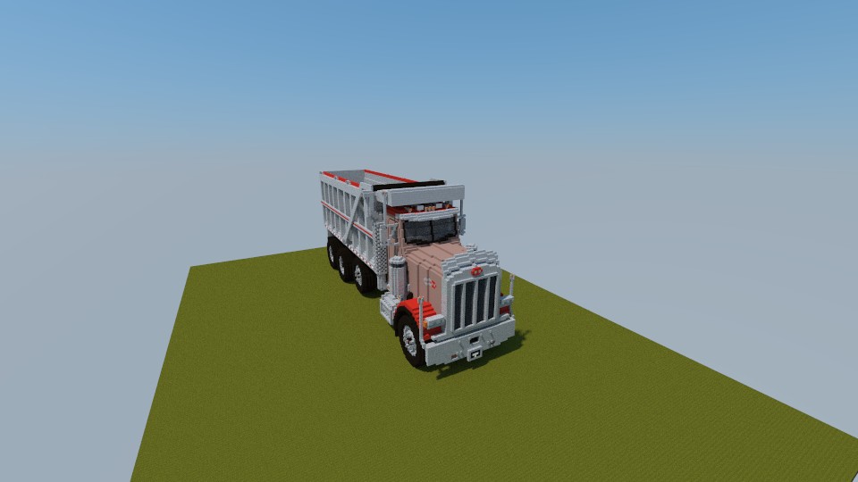 Peterbilt Tri-Axle dump truck (Giant builds) Minecraft Map
