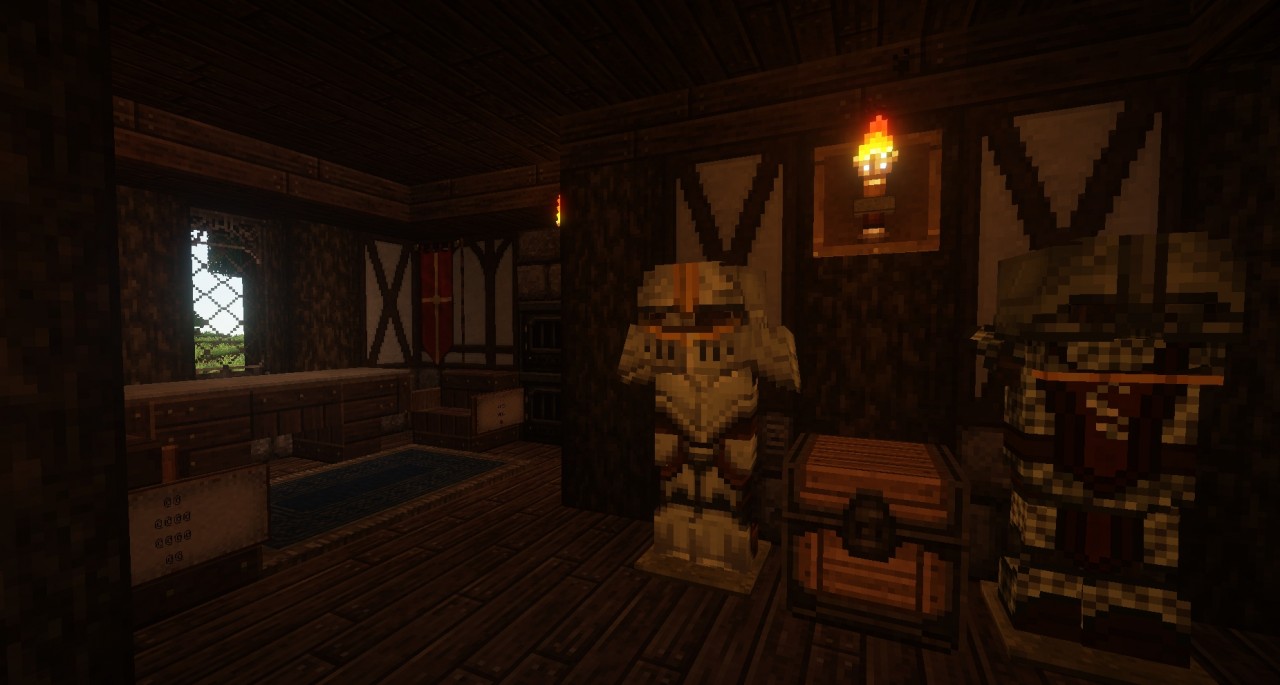 Medieval house on the shore Minecraft Map