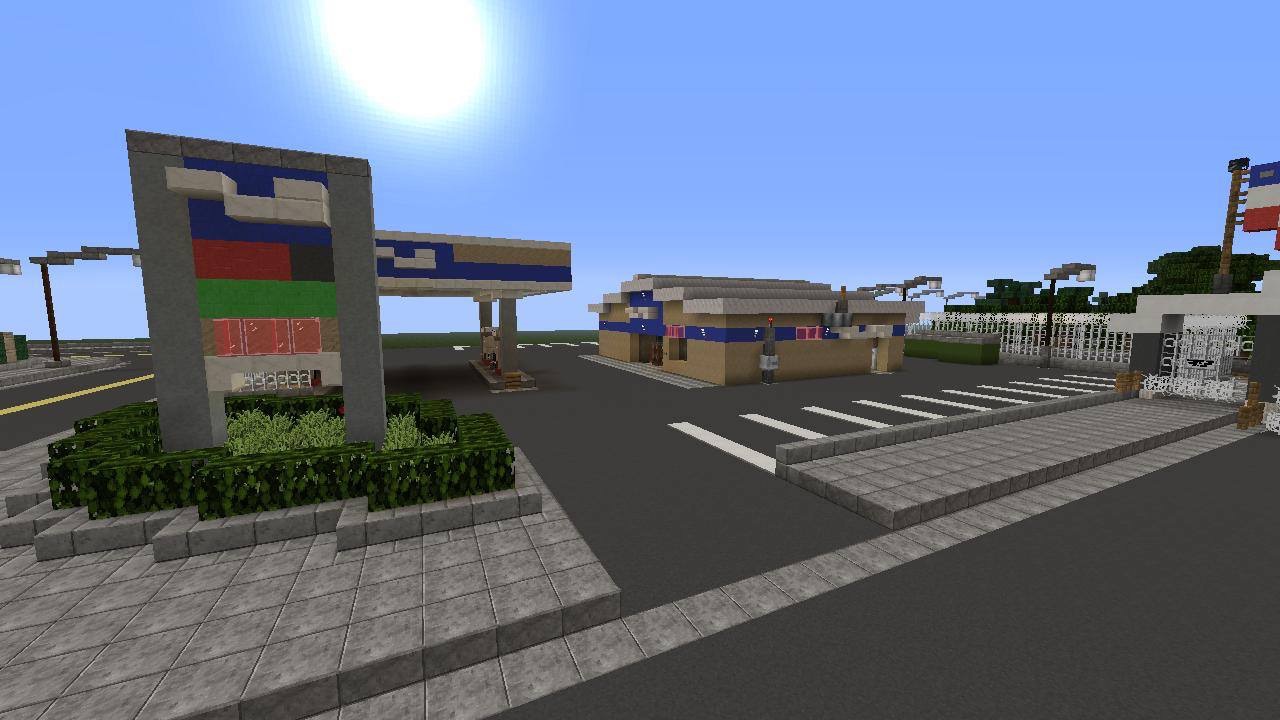 QuickStop Gas Station with Tim Hortons express Minecraft Map
