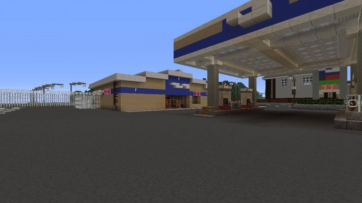 QuickStop Gas Station with Tim Hortons express Minecraft Map