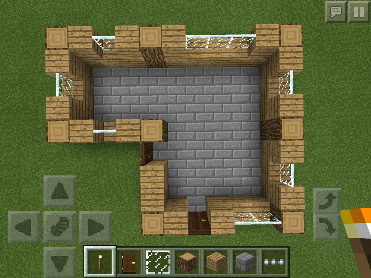 Large wooden house | Building tutorial Minecraft Map