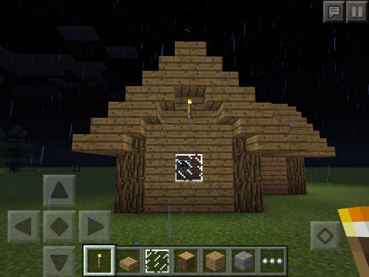 Large wooden house | Building tutorial Minecraft Map