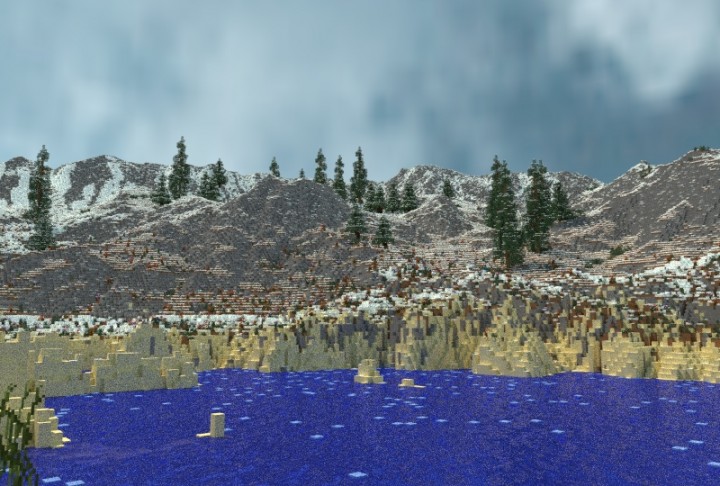 2k x 2k attempt landscape. Minecraft Map