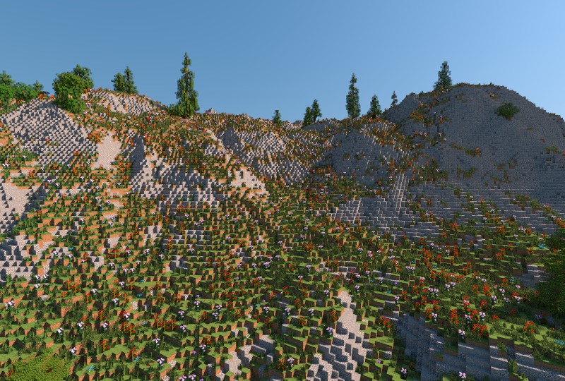 2k x 2k attempt landscape. Minecraft Map