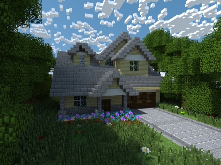 Minecraft Craftsmen House [By MajesticPixels] Minecraft Map