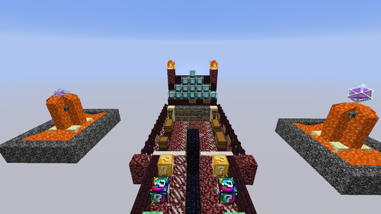 Nether Lucky Block Race Minecraft Map