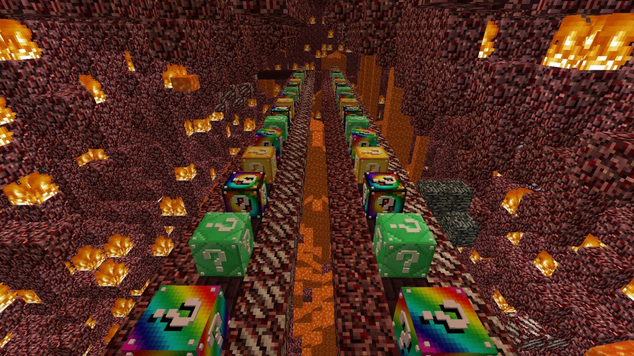 Nether Lucky Block Race Minecraft Map
