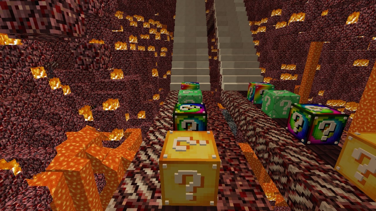 Nether Lucky Block Race Minecraft Map