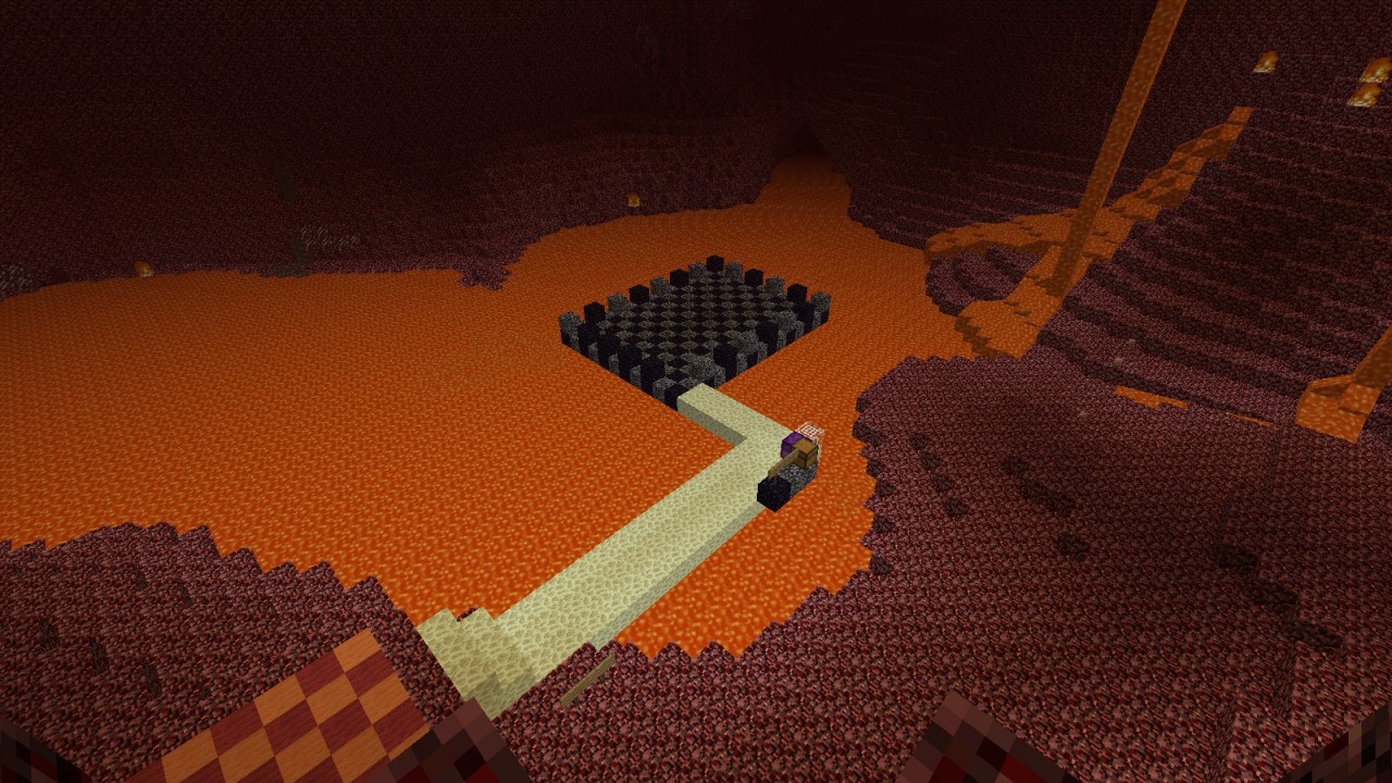 Nether Lucky Block Race Minecraft Map
