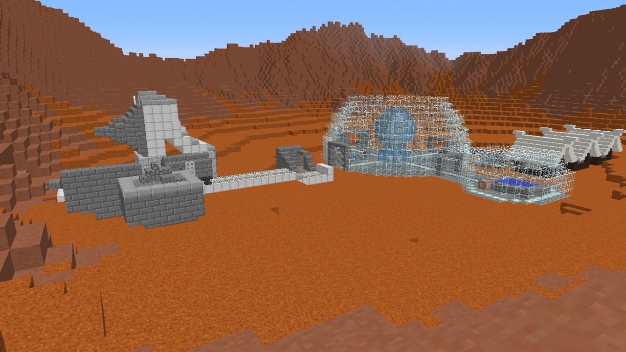 The Dome Mars Build Contest Minecraft Map