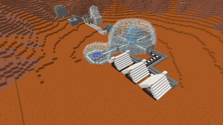 The Dome Mars Build Contest Minecraft Map