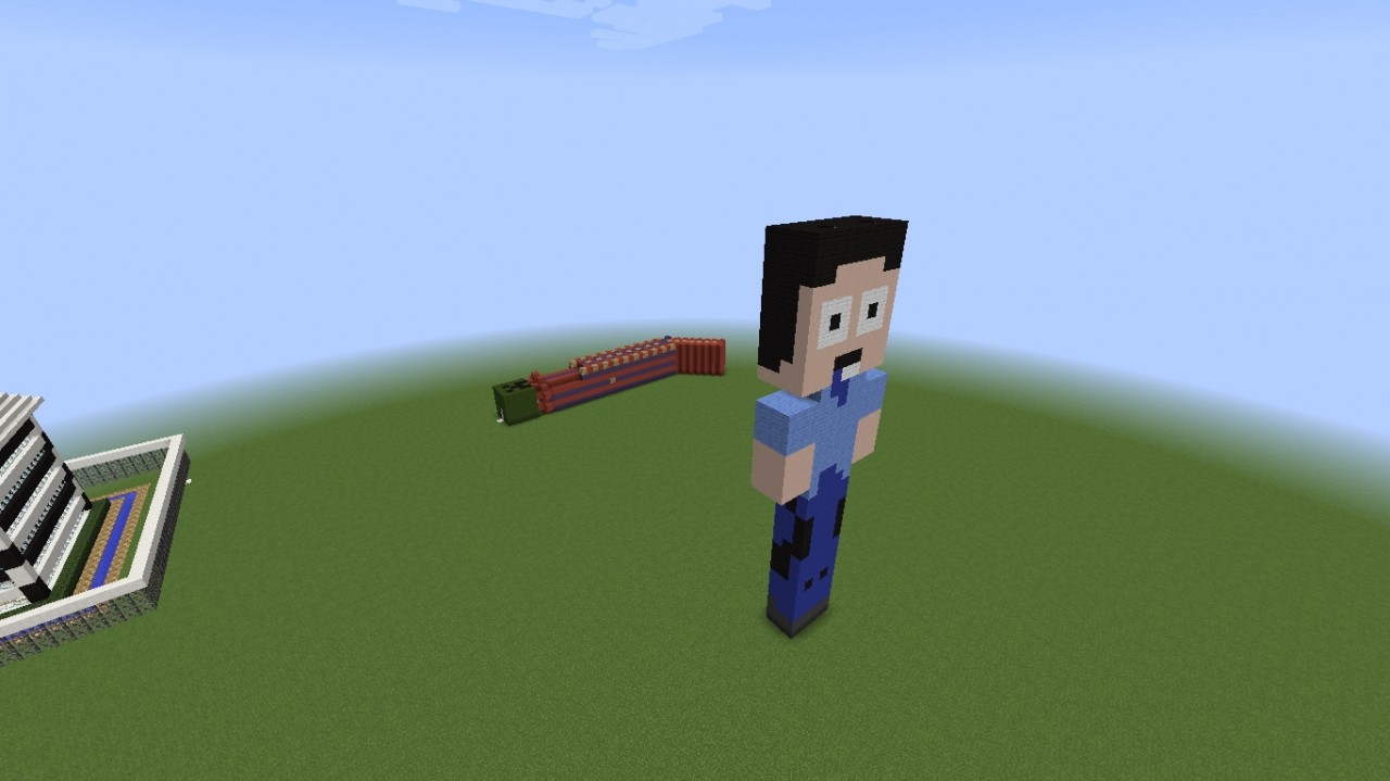 Minecraft Map Epic Modern House With Statue Steve Minecraft Map