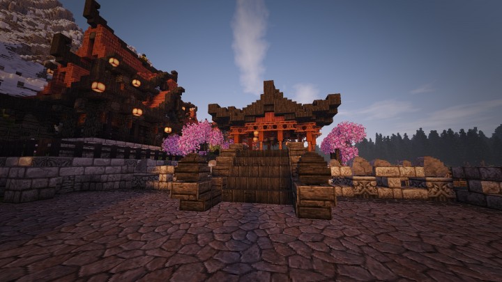 Japanese Mountainvillage (still in a early stage) Minecraft Project