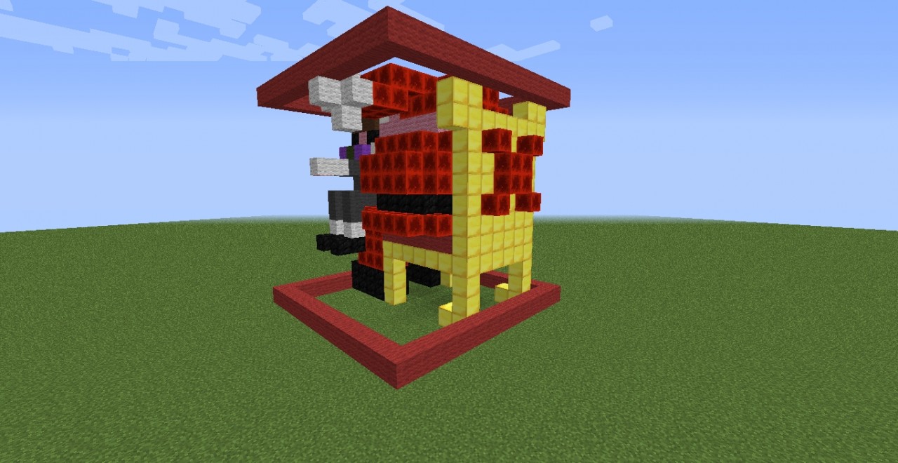 Mini Toby on Santa's knee. Advent2015 Minecraft Map