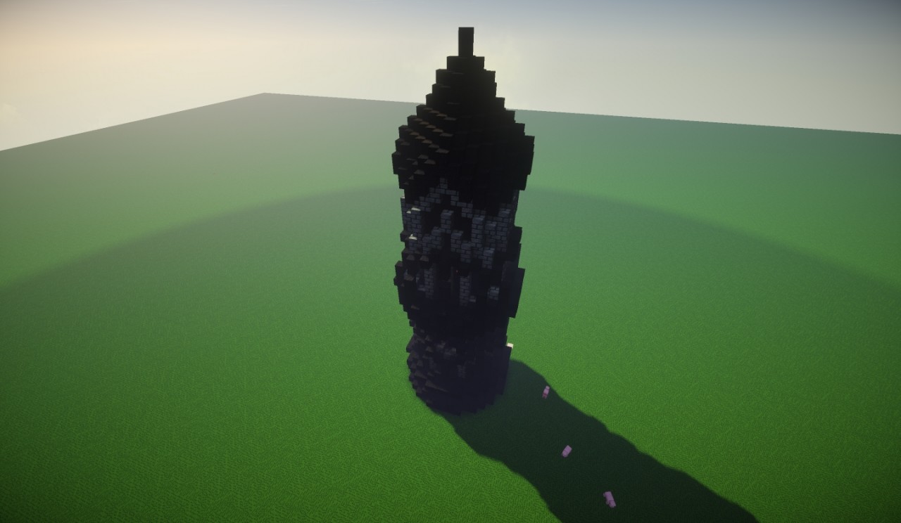 Only Block - Black Tower Minecraft Map