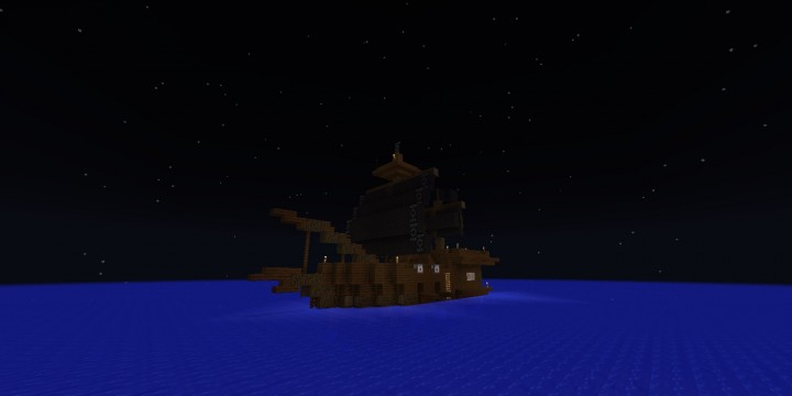 Dark Oak Pirate Ship Minecraft Map