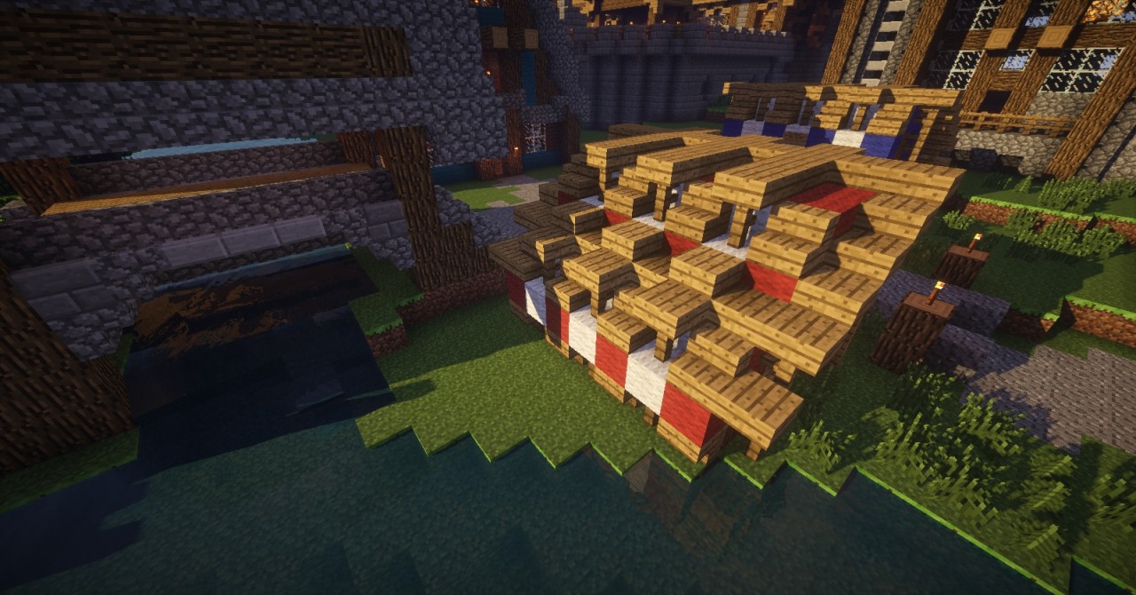 Medieval Shopping Tent Minecraft Map