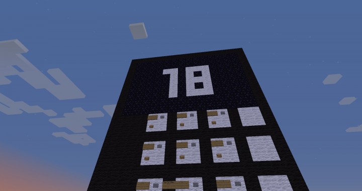 calculator working prototype 100 %DONE Minecraft Map