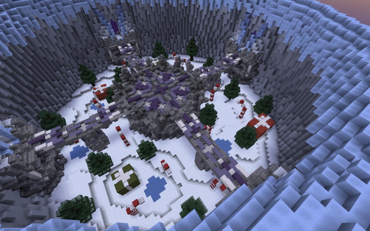 Winter/Christmas Themed Spawn Minecraft Map