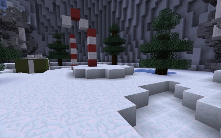 Winter/Christmas Themed Spawn Minecraft Map