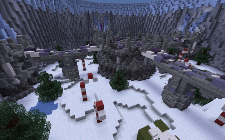 Winter/Christmas Themed Spawn Minecraft Map