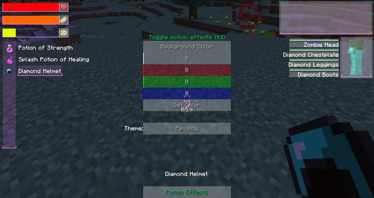 What's In My Pocket Minecraft Mod