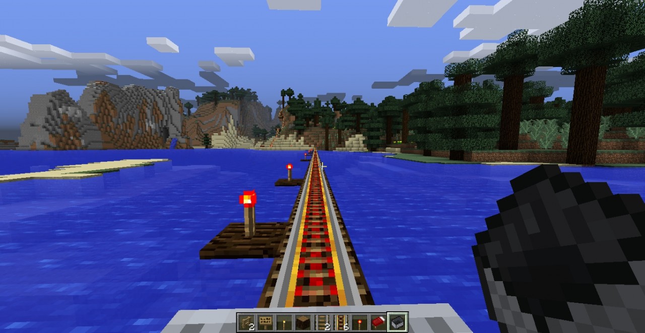 Roller Coaster Rail World 1.0 Minecraft Map