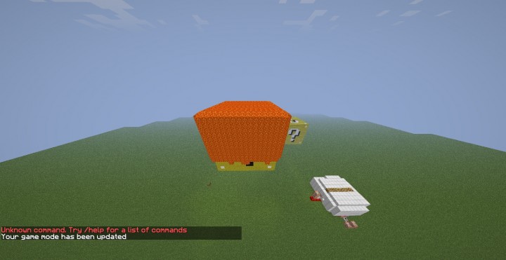 Burning lucky block Minecraft Map