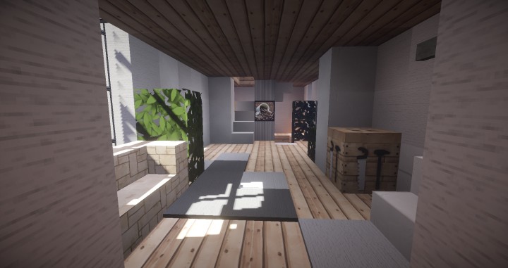 25x25 Modern House Minecraft Map