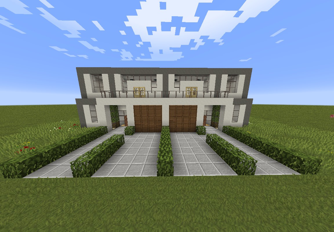 Twin Modern House Minecraft Map