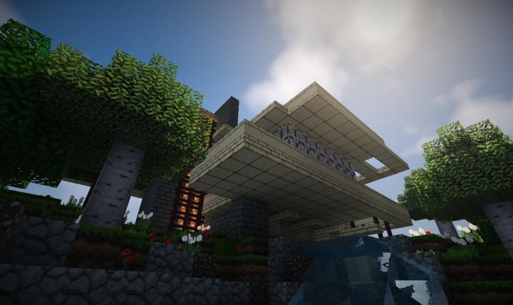 Frank Lloyd Wright: Fallingwater Minecraft Map