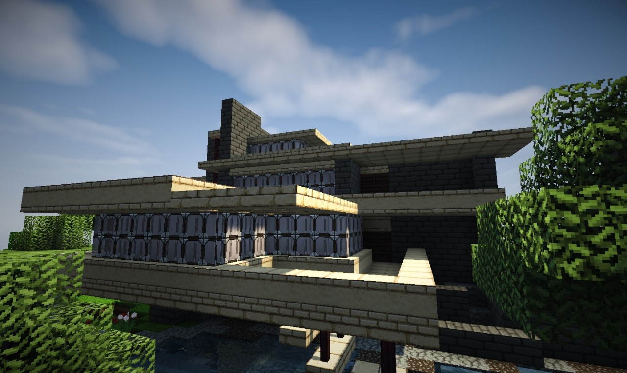 Frank Lloyd Wright: Fallingwater Minecraft Map