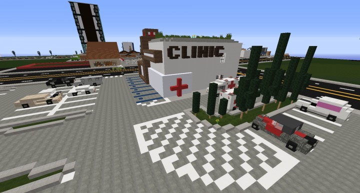 Port Ray Builds | Small Modern Clinic | [WIP] Minecraft Map